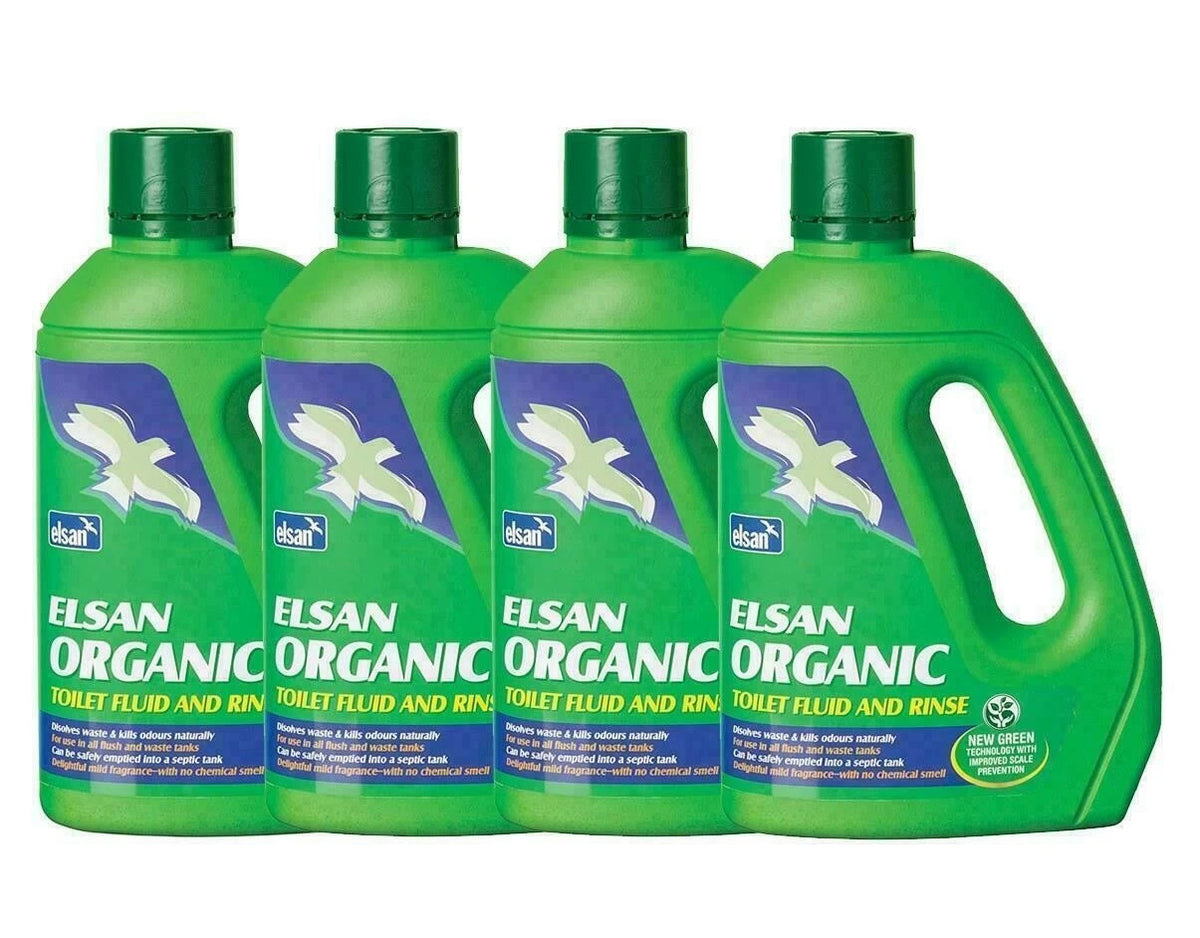 4 x Elsan 2L Organic Toilet Fluid - 8L - Caravan / Motorhome – Caravan-Life
